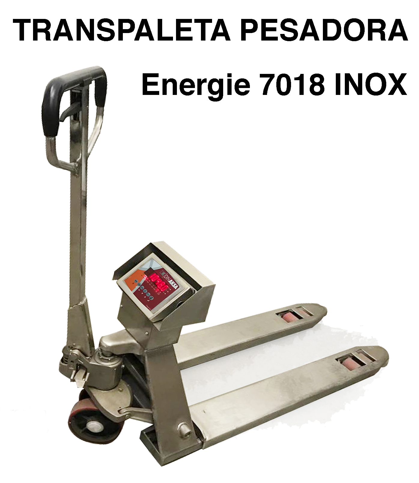 Transpaleta pesadora Energie 7018 INOX | DINAKSA, Soluciones de Pesaje ...